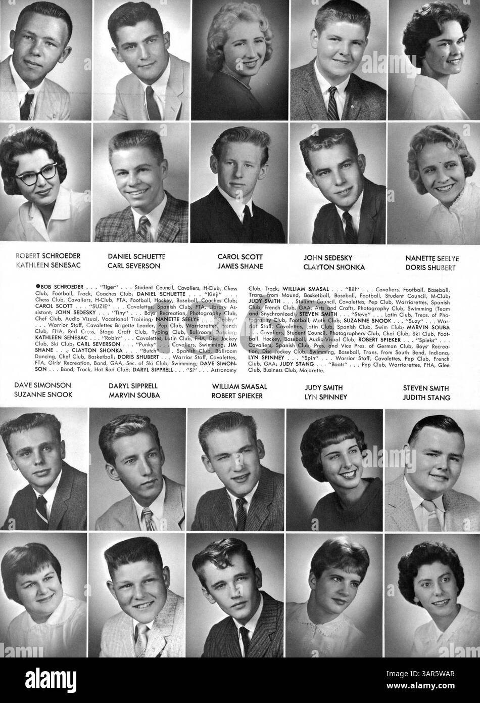 The 1960 'Warrior' yearbook from Hopkins High School documents ...