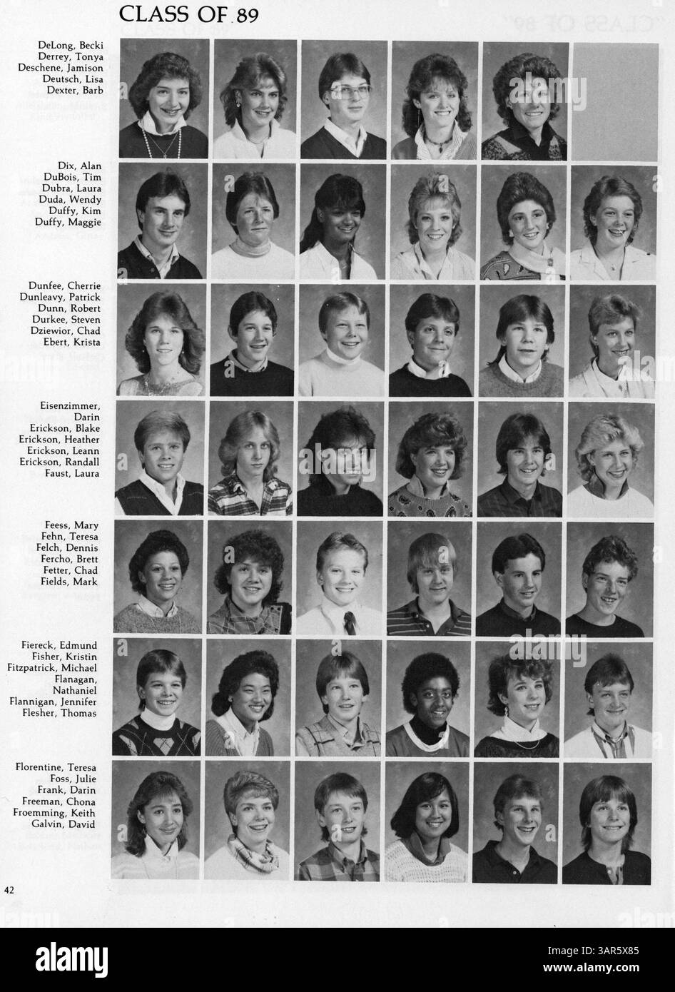 The 1986 'Daydreams Eighty Six' yearbook from Brooklyn Junior High School features students ...