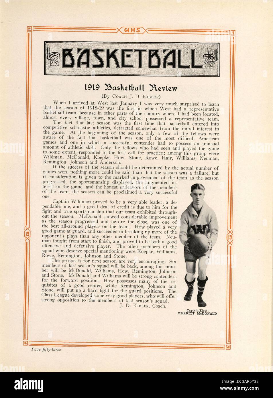 This edition of the 1919 'Hesperian' yearbook documents the students ...