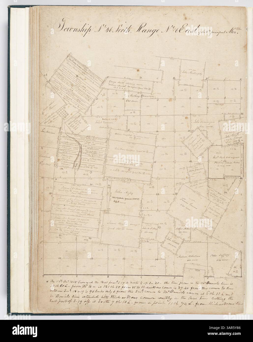 The Joseph C. Brown survey includes detailed records of land ownership ...