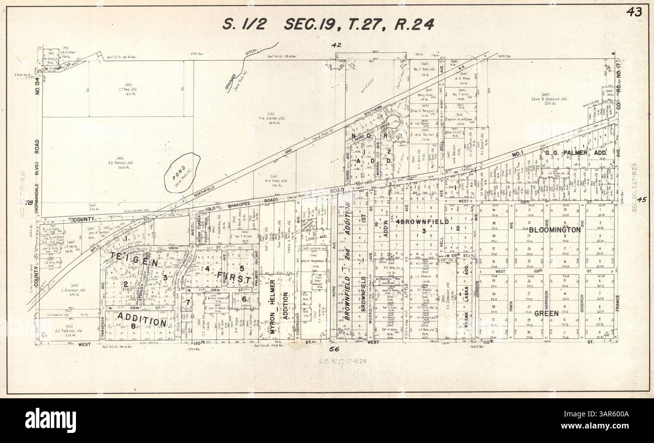 The surveys and plats in this collection document property ownership ...