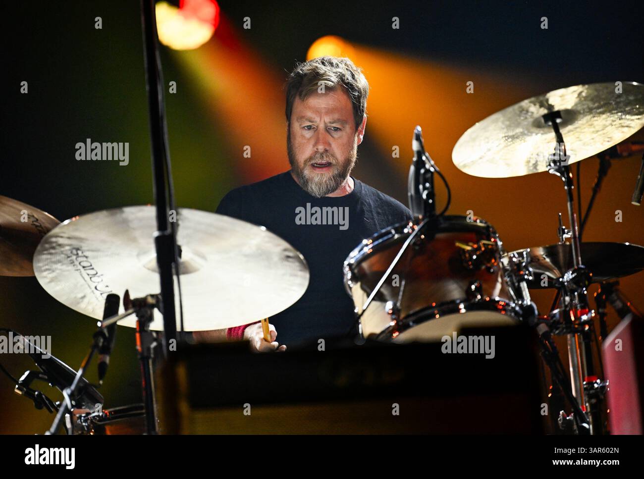 Drummer Joe Russo of The Brothers performs at Madison Square Garden on ...