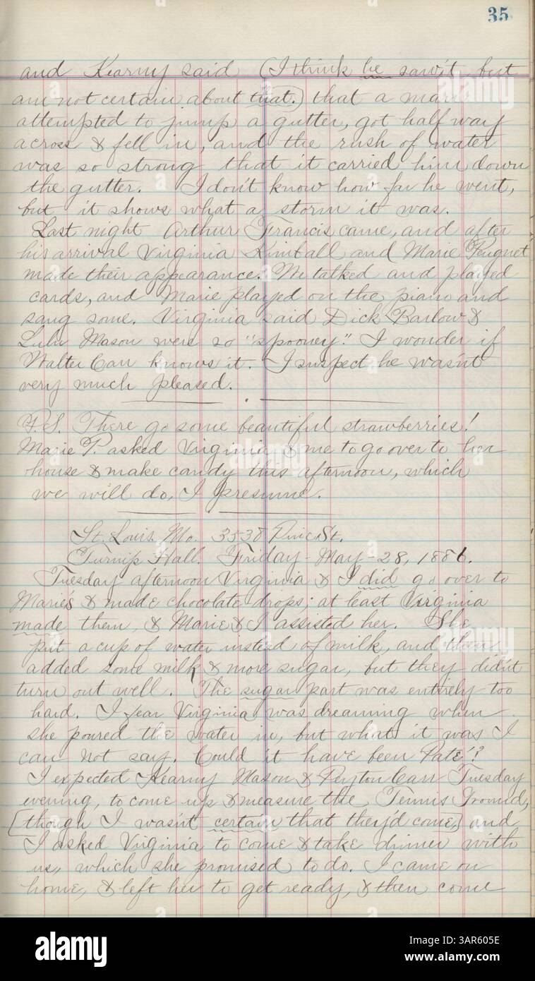 Volume 8 of Clara Mitchell’s diary, covering March 25 to August 31 ...
