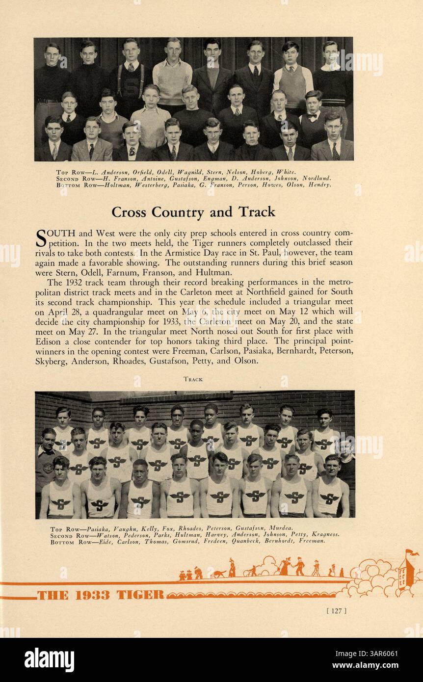 This 1933 South High yearbook documents the students, teachers, clubs ...