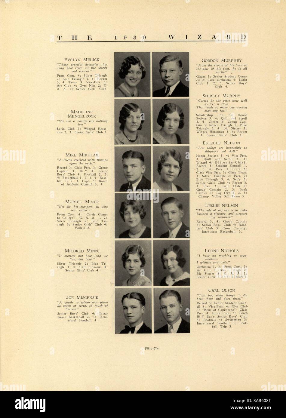 The Wizard yearbook from Edison High School in 1930 documents the ...