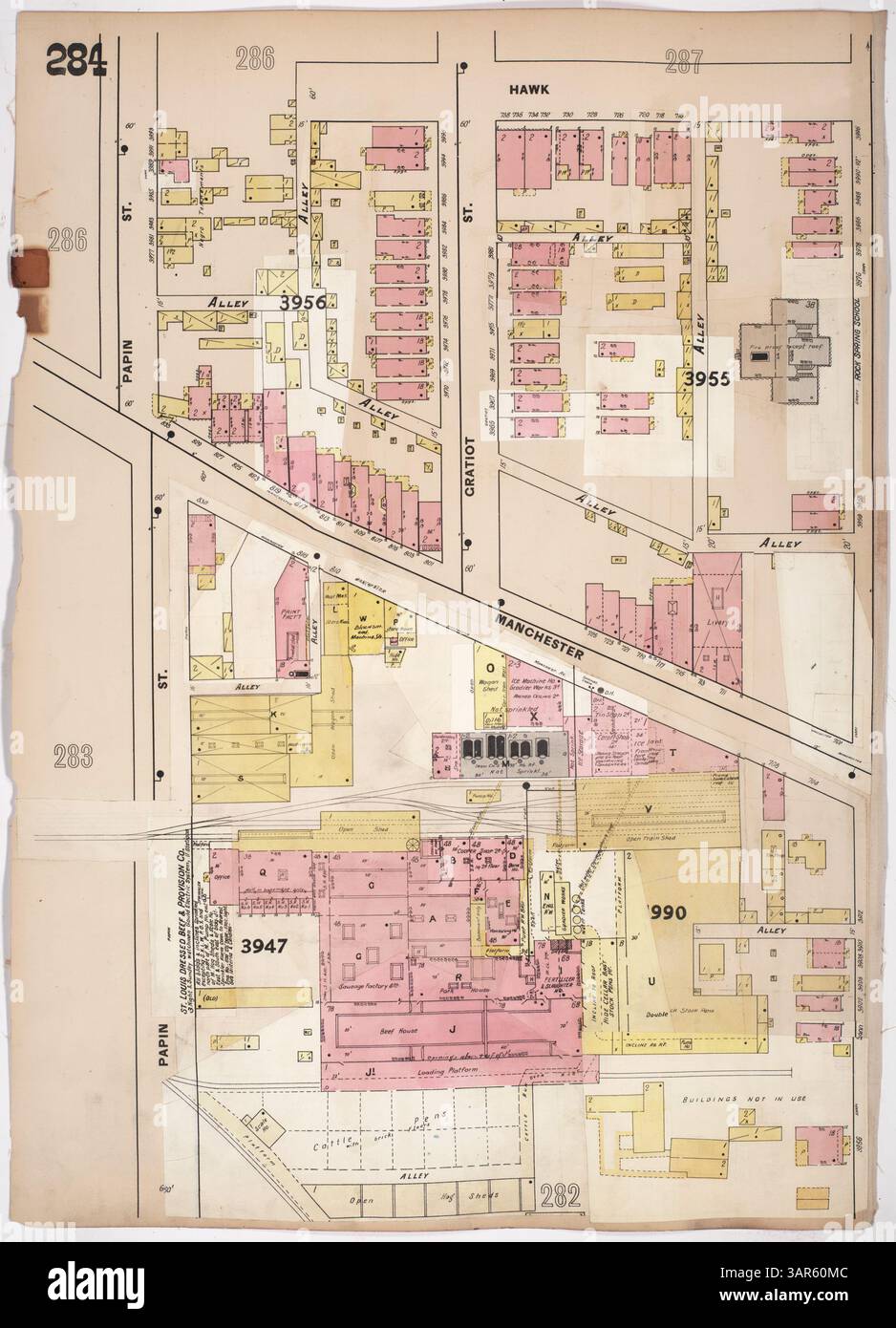 This 1896 Whipple's Fire Insurance map, Volume 5, Page 284, documents ...