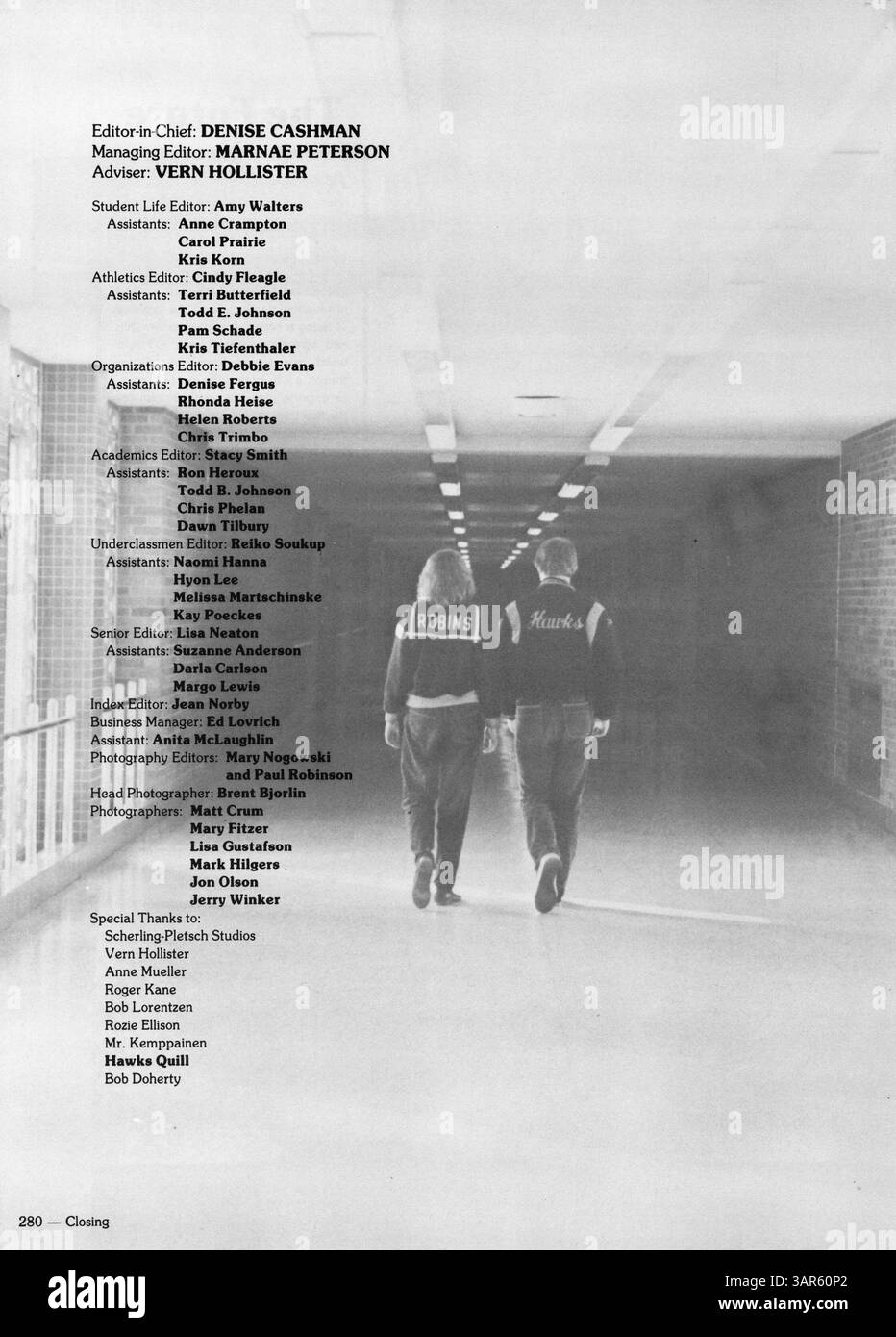 The 1983 'Talons' yearbook from Cooper High School in Robbinsdale ...