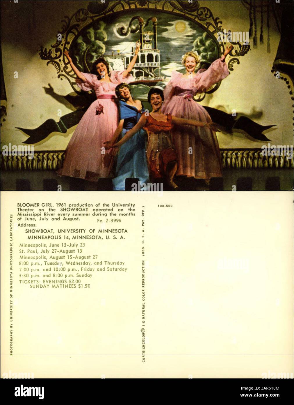 Poster for the 1961 production of 'Bloomer Girl' at the University of ...