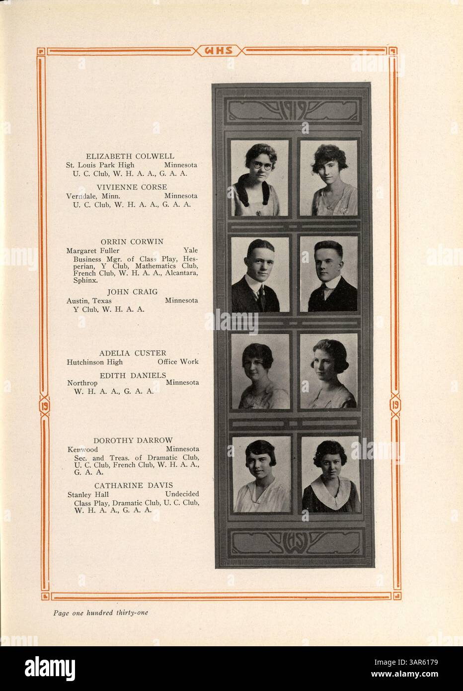 The 'Hesperian' yearbook from West High School (1919) features ...