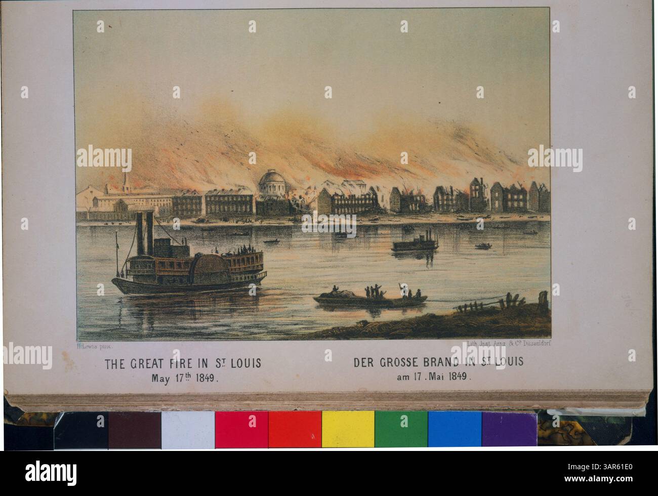 The Great Fire of St. Louis occurred on May 17, 1849, devastating much ...