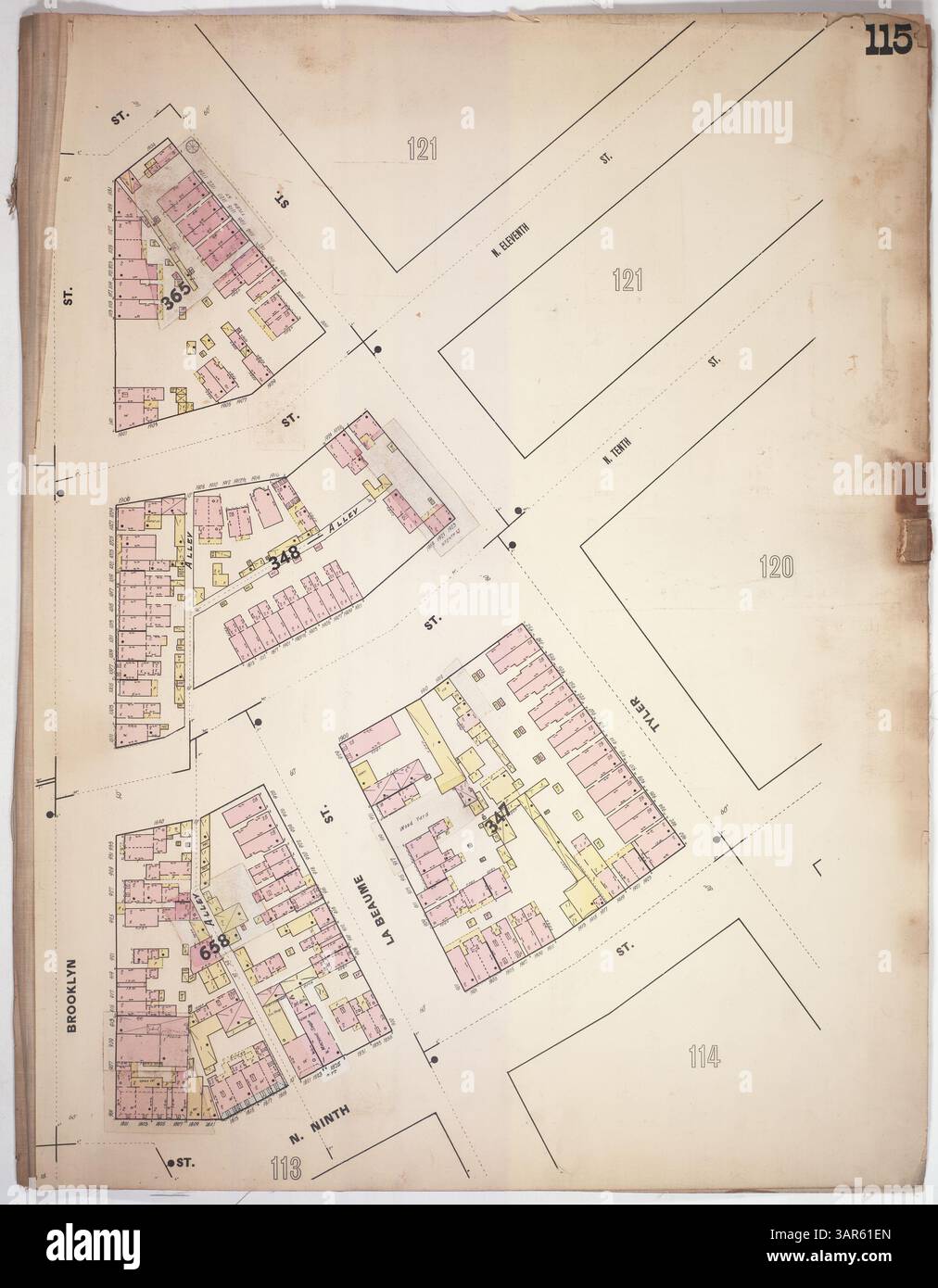 This page from Whipple's Fire Insurance Map of St. Louis (1897, Vol. 3 ...