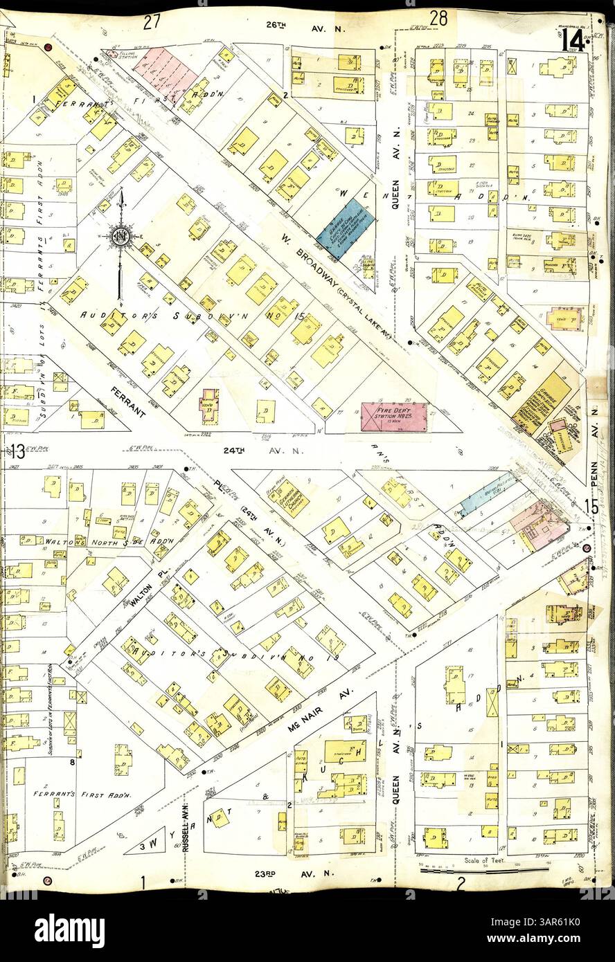 Sanborn Insurance Maps from 1912, updated through 1930, document the ...
