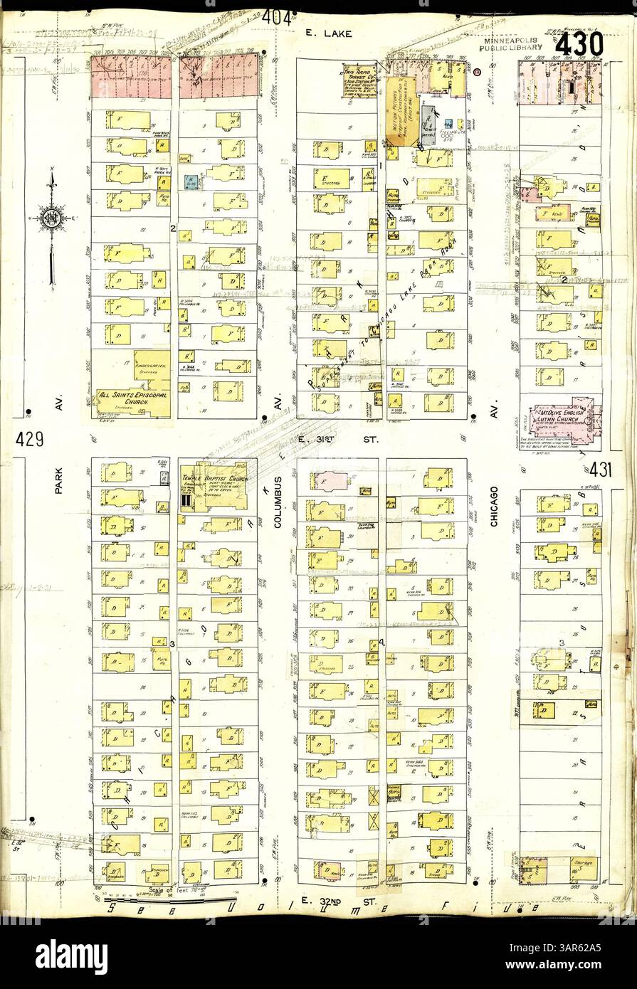 The Sanborn Insurance Maps of Minneapolis, Volume 4, documents urban ...
