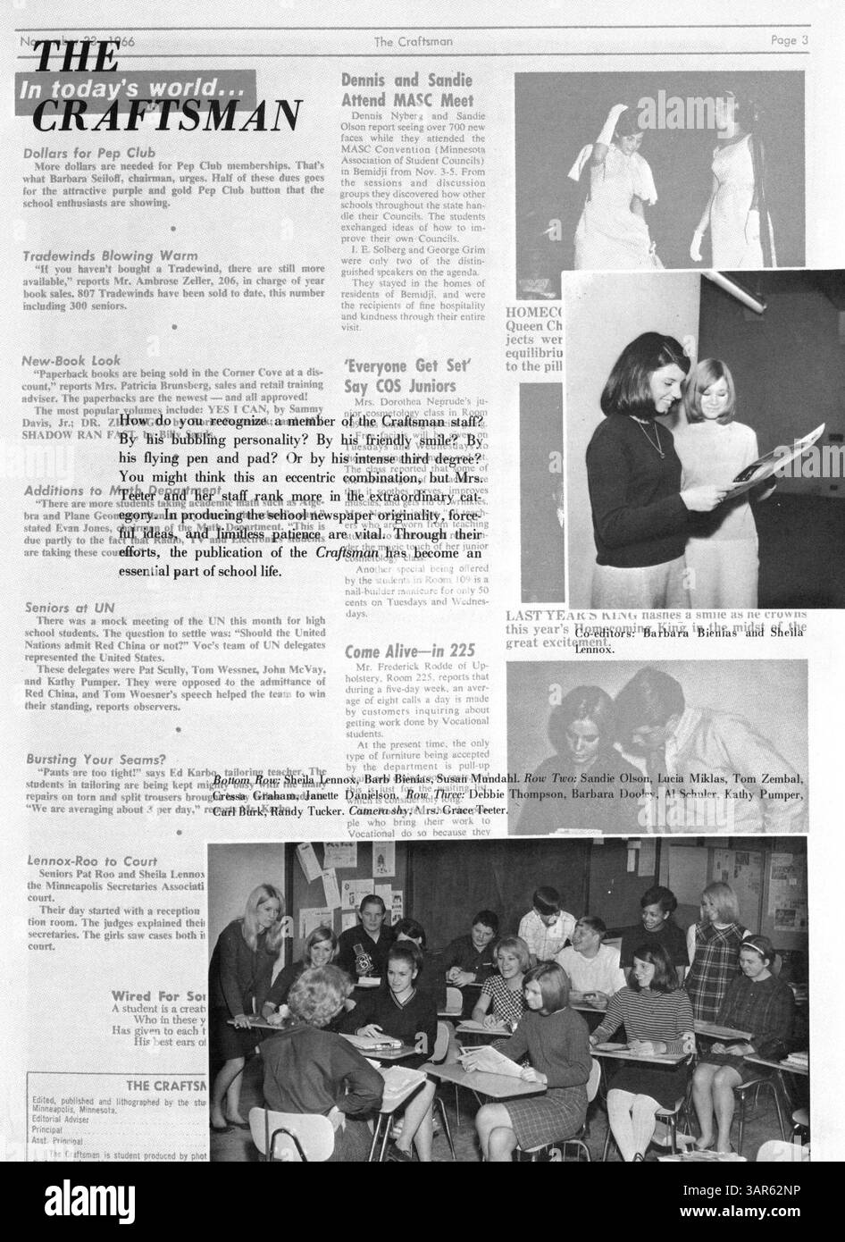 The 1967 Tradewind yearbook documents the students, teachers, clubs ...