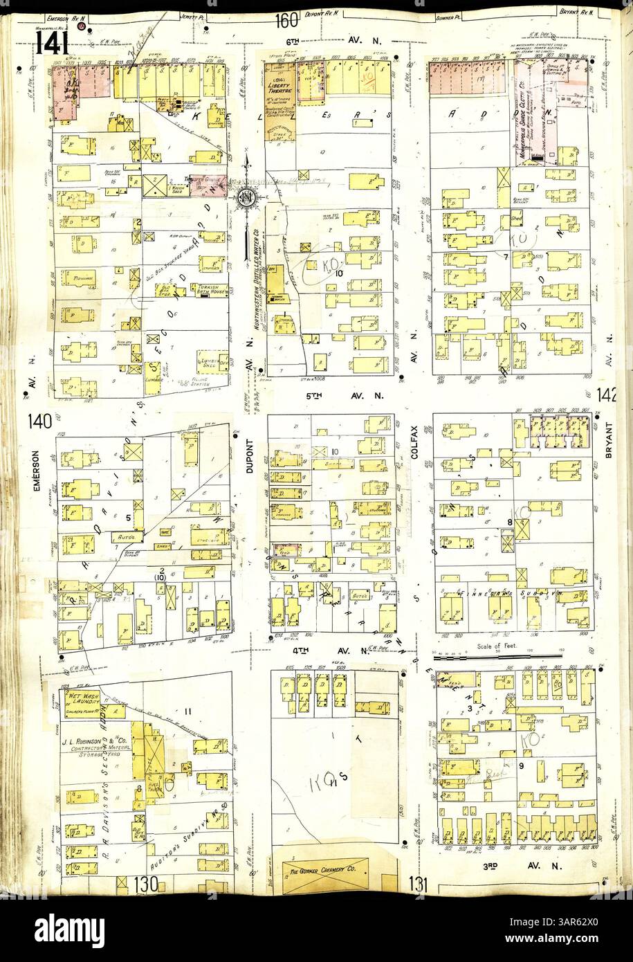 Sanborn fire insurance maps of Minneapolis provide detailed information ...