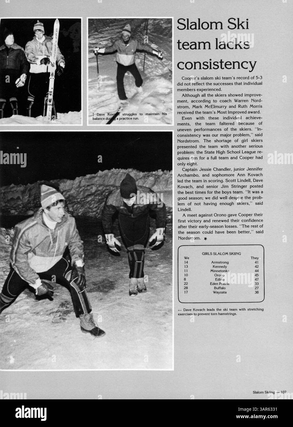 Cooper High School's 1985-1986 yearbook, Talons, captures the essence ...
