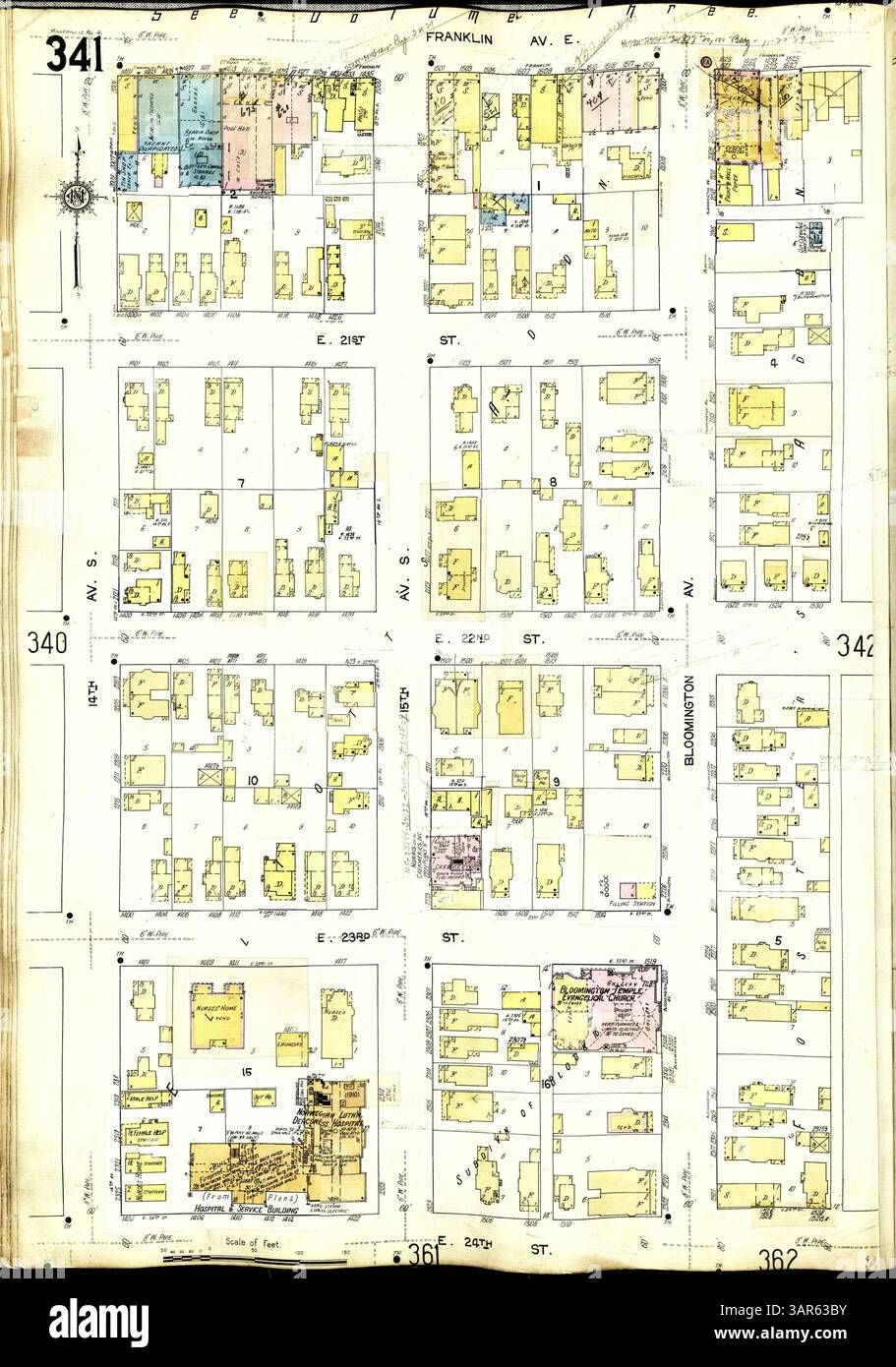 Sanborn Insurance Maps of Minneapolis, Volume 4, from 1912 to 1930, are ...