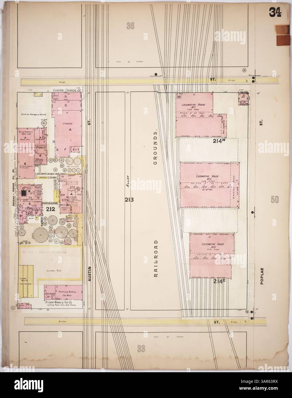 Whipple's 1897 fire insurance map of St. Louis offers a detailed view ...