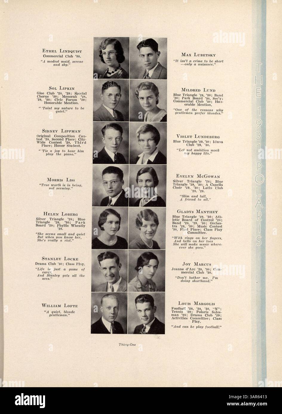 The 'Polaris 1931' yearbook from North High School captures the 1930 ...