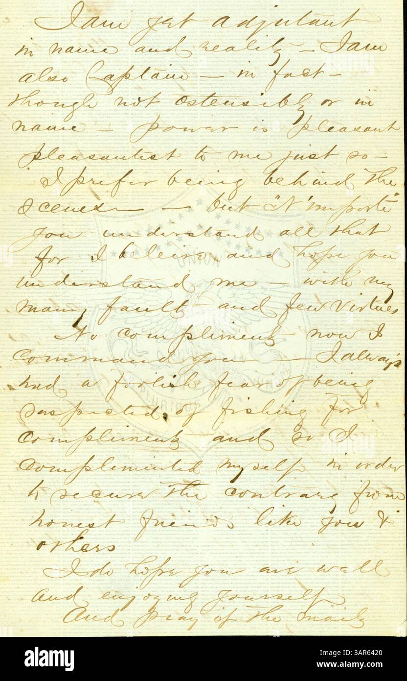 This letter, written by James E. Love from his camp in Winchester ...