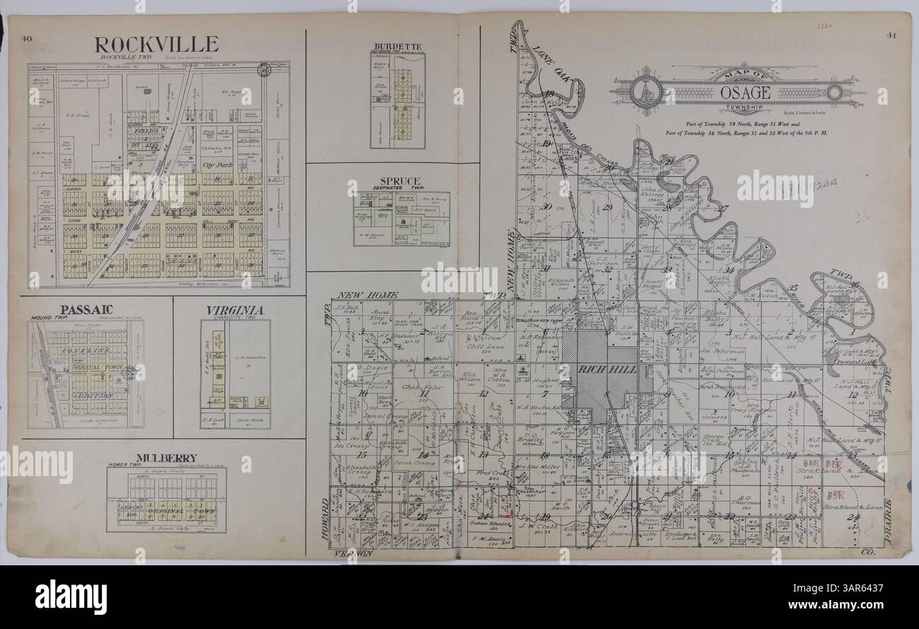 This standard atlas of Bates County, Missouri, contains detailed maps ...