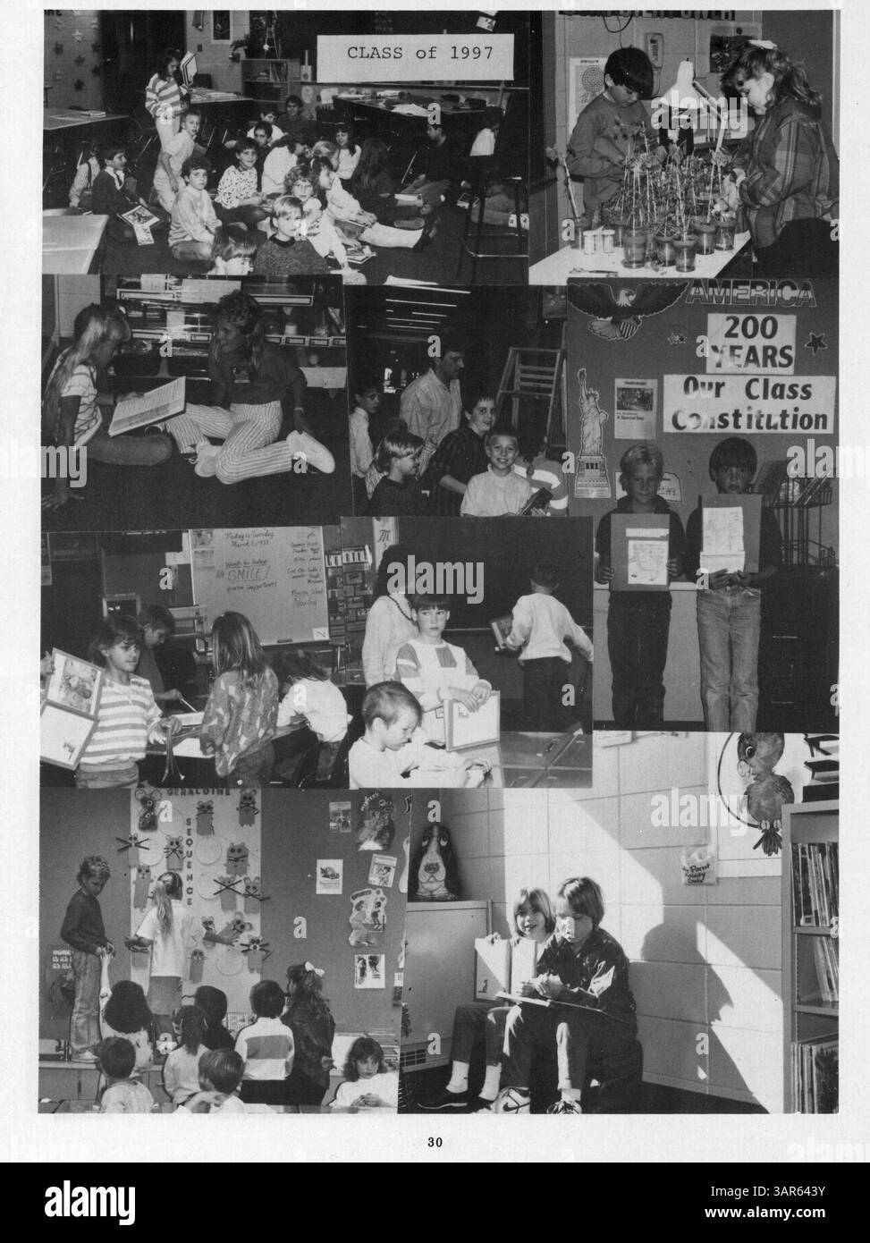 The 1988 'Oxbow Creek School' yearbook documents the students, teachers ...