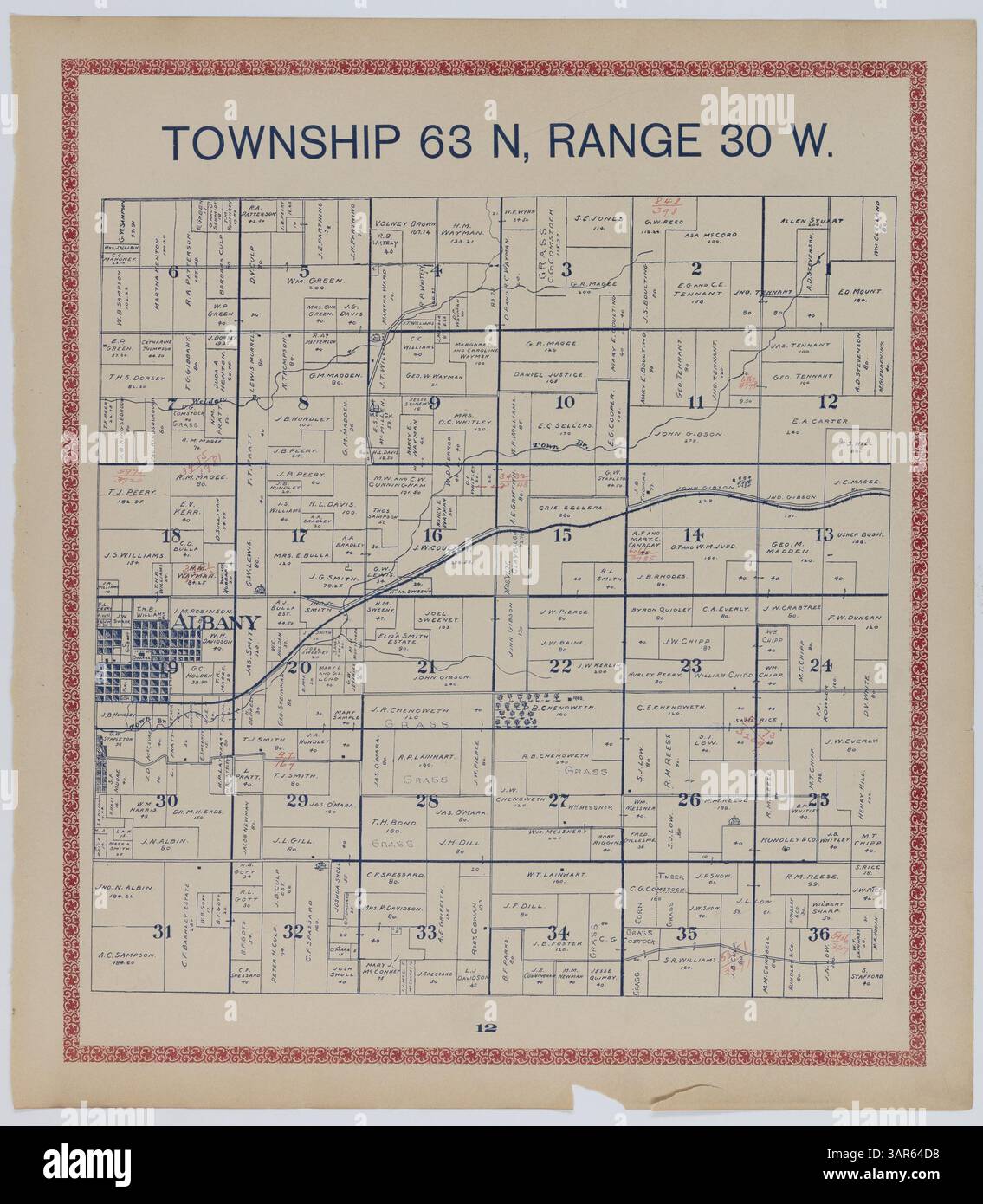 This page from the Atlas of Gentry County, Missouri, features detailed ...