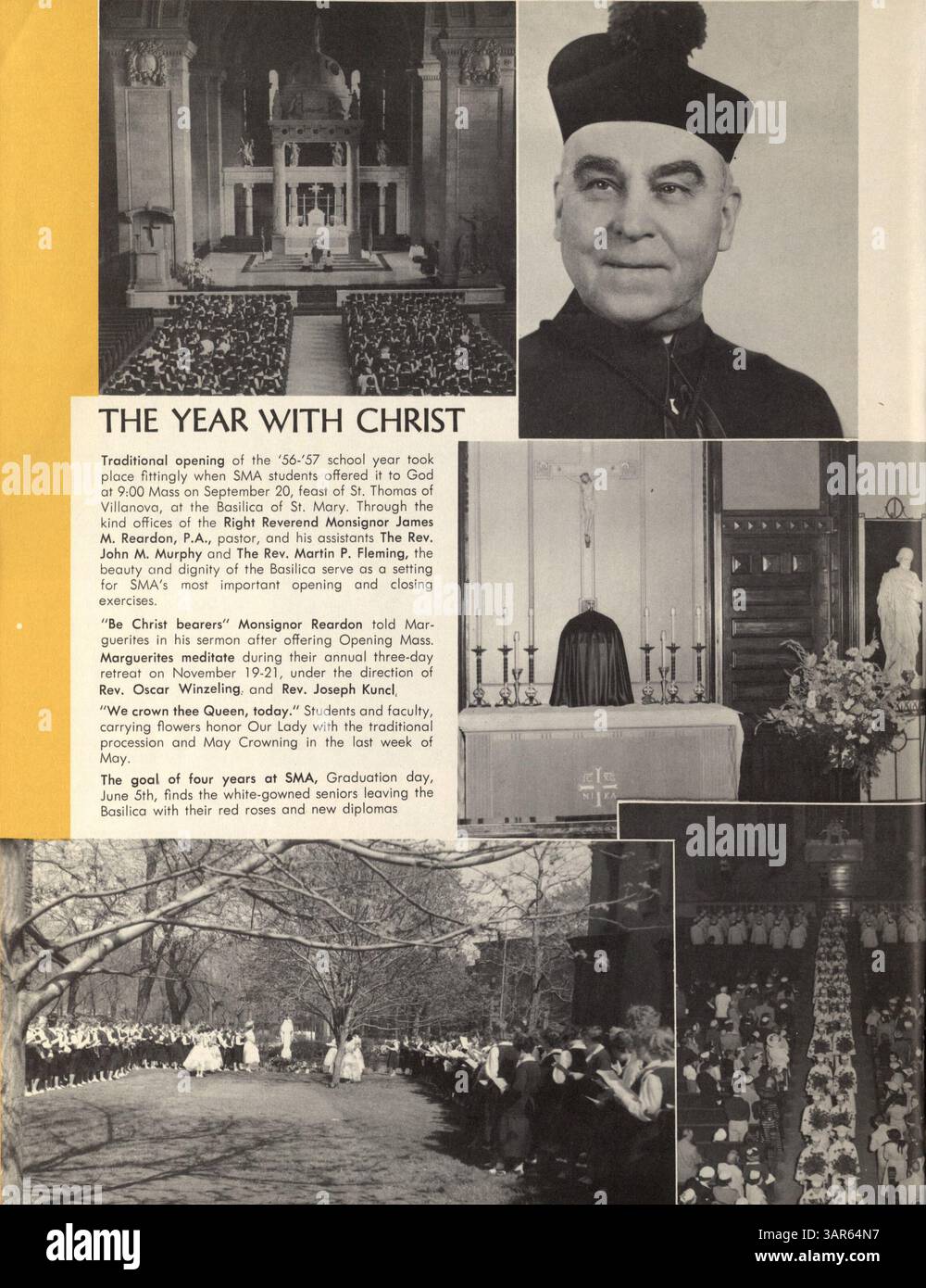 The 1957 yearbook from St. Margaret's Academy commemorates the 1956 ...