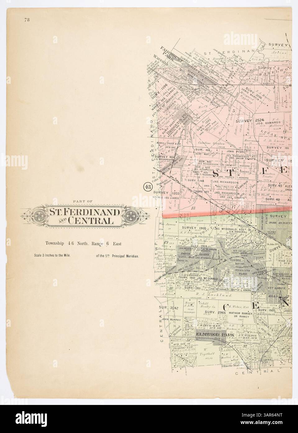 The 1909 Plat Book of St. Louis County, Missouri, contains maps and data detailing land ...