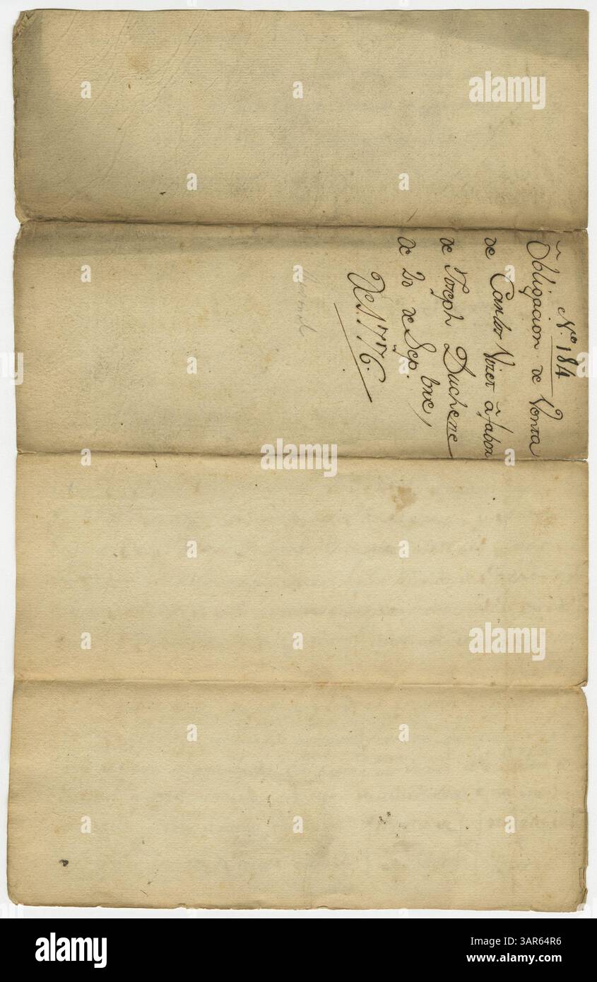 This transaction document records the sale of slaves from Charles Bizet ...