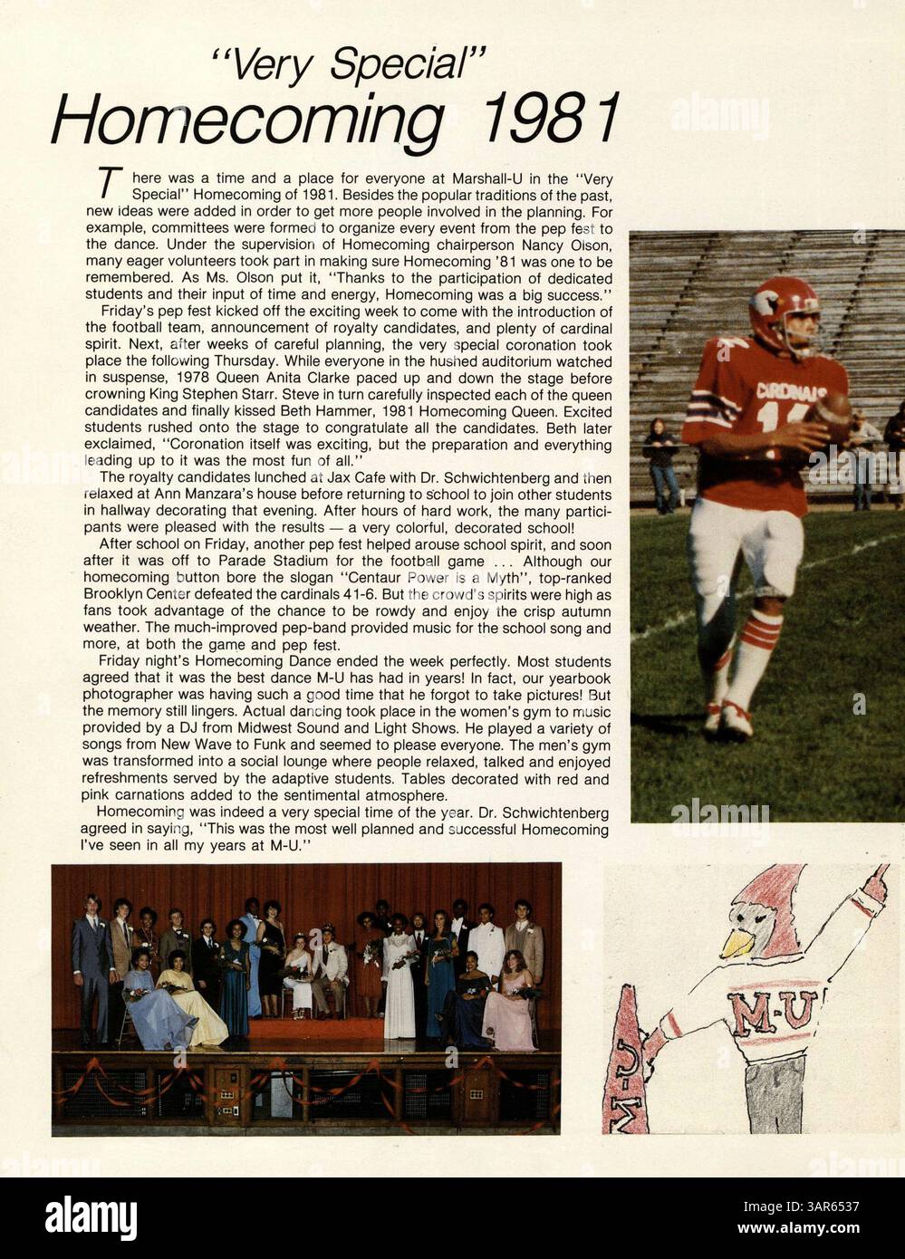 This 1982 yearbook edition of Marshall University, 'The Cardinal ...
