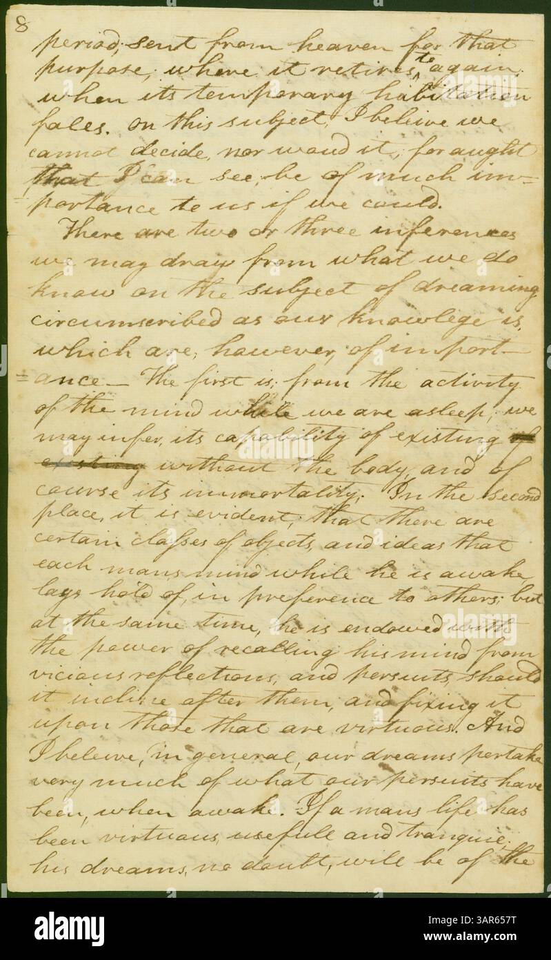 In this 1809 manuscript, George Shannon discusses his thoughts on ...