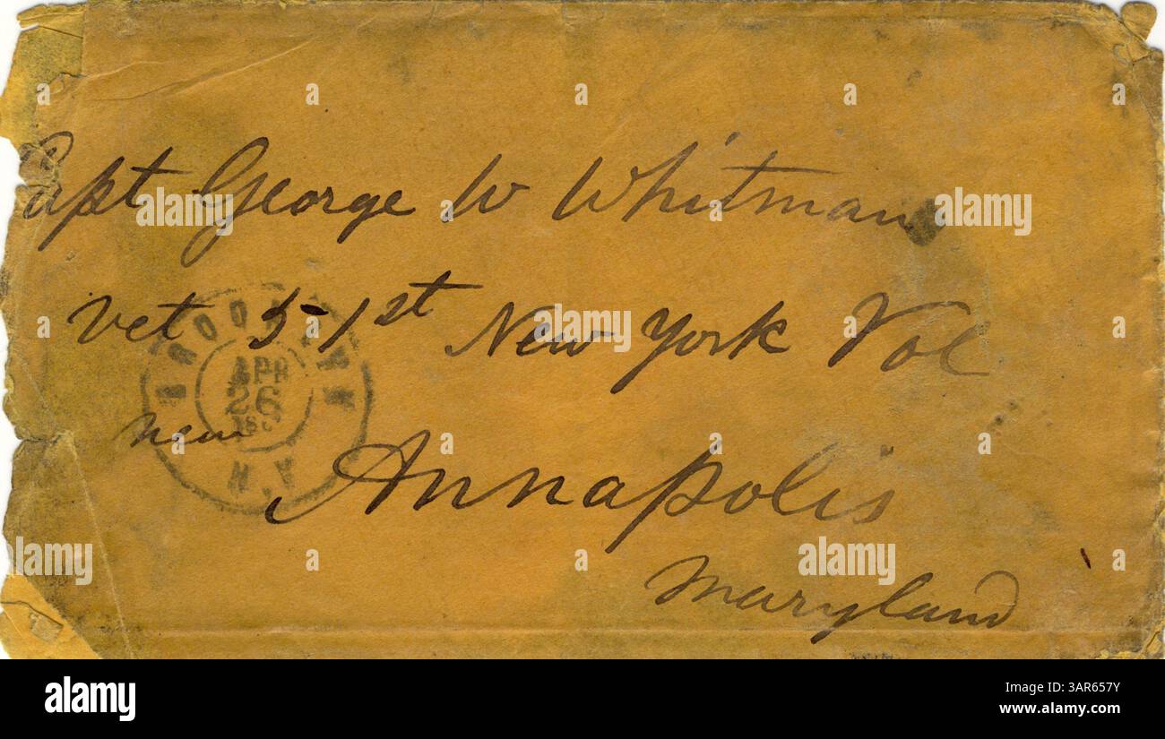 Walt Whitman writes to his brother, George W. Whitman, encouraging him ...