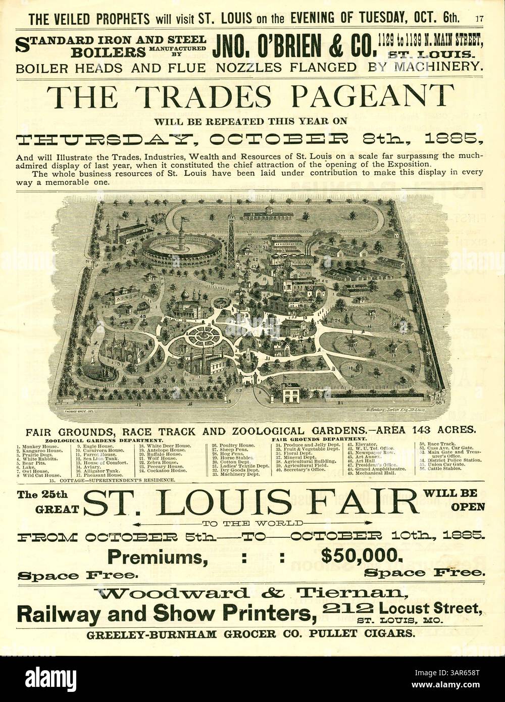 This advertisement in the 1885 St. Louis Exposition Visitor’s Guide ...