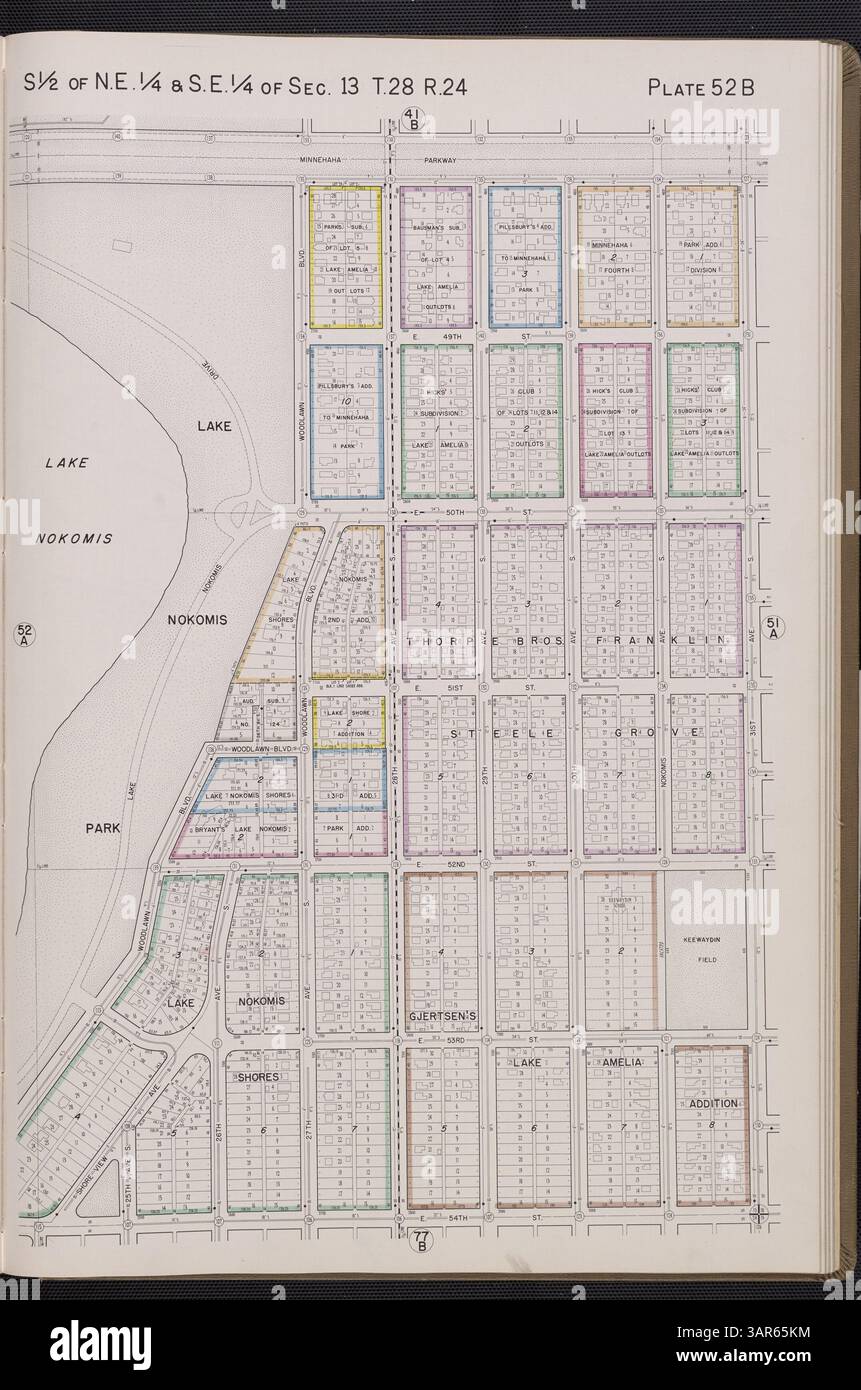 The 1940 Atlas of Minneapolis features a complete set of city property ...
