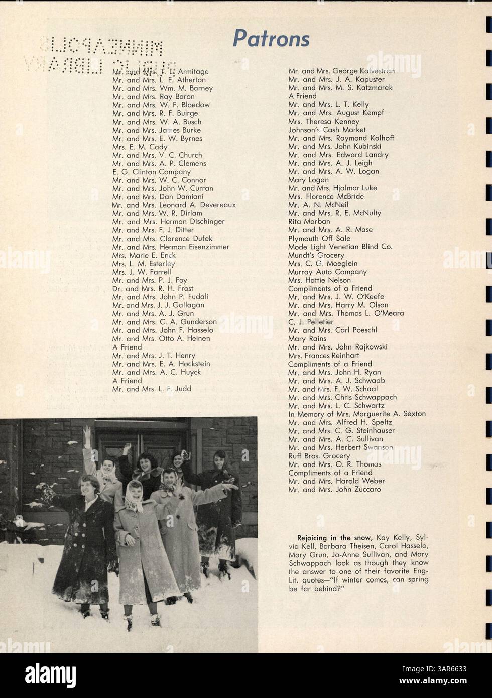 The 1953 edition of the St. Margaret's Academy Yearbook, Dayesye ...