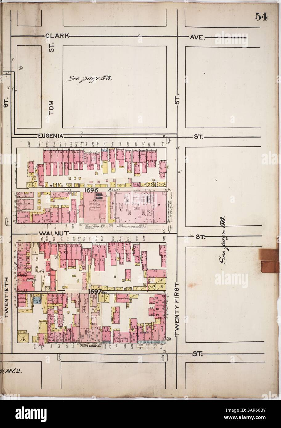 Fire insurance map by A. Whipple & Co. from 1892, volume 1, page 54 ...