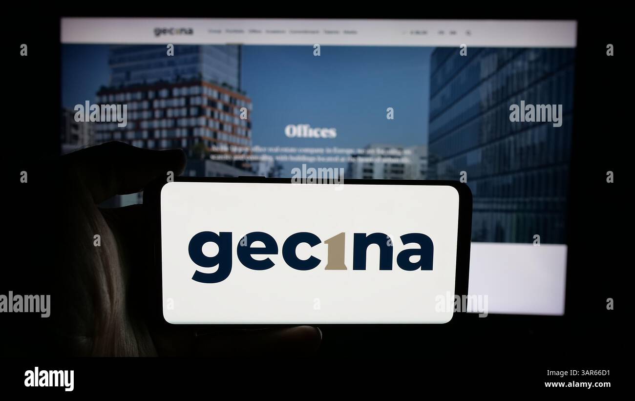 Germany. 14th Mar, 2025. In this photo illustration, a person is ...