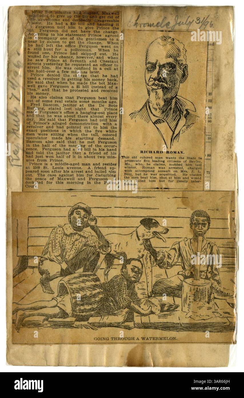 The Charles Turner Scrapbook (1894-1896) compiles newspaper clippings ...