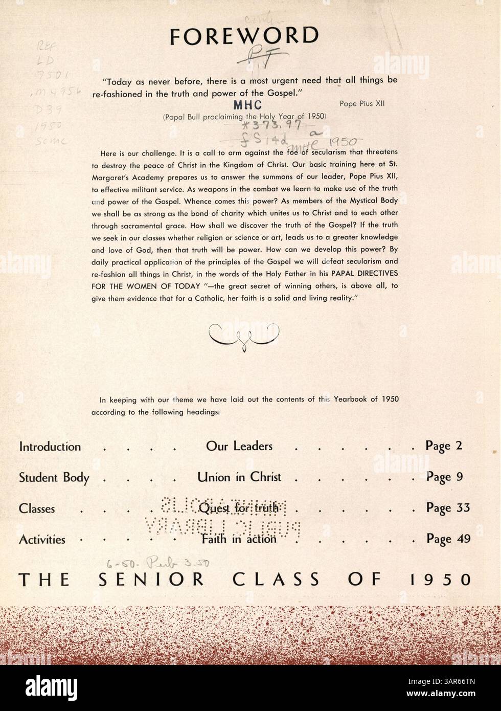 The 1950 Dayesye yearbook features students, teachers, clubs, athletics ...