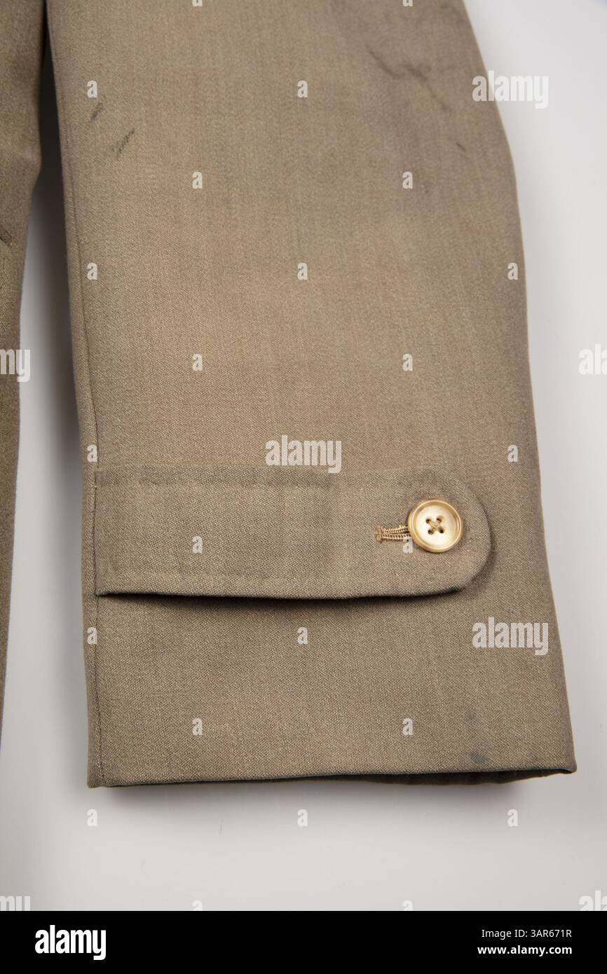 This double-breasted olive drab wool flight jacket belonged to Charles ...