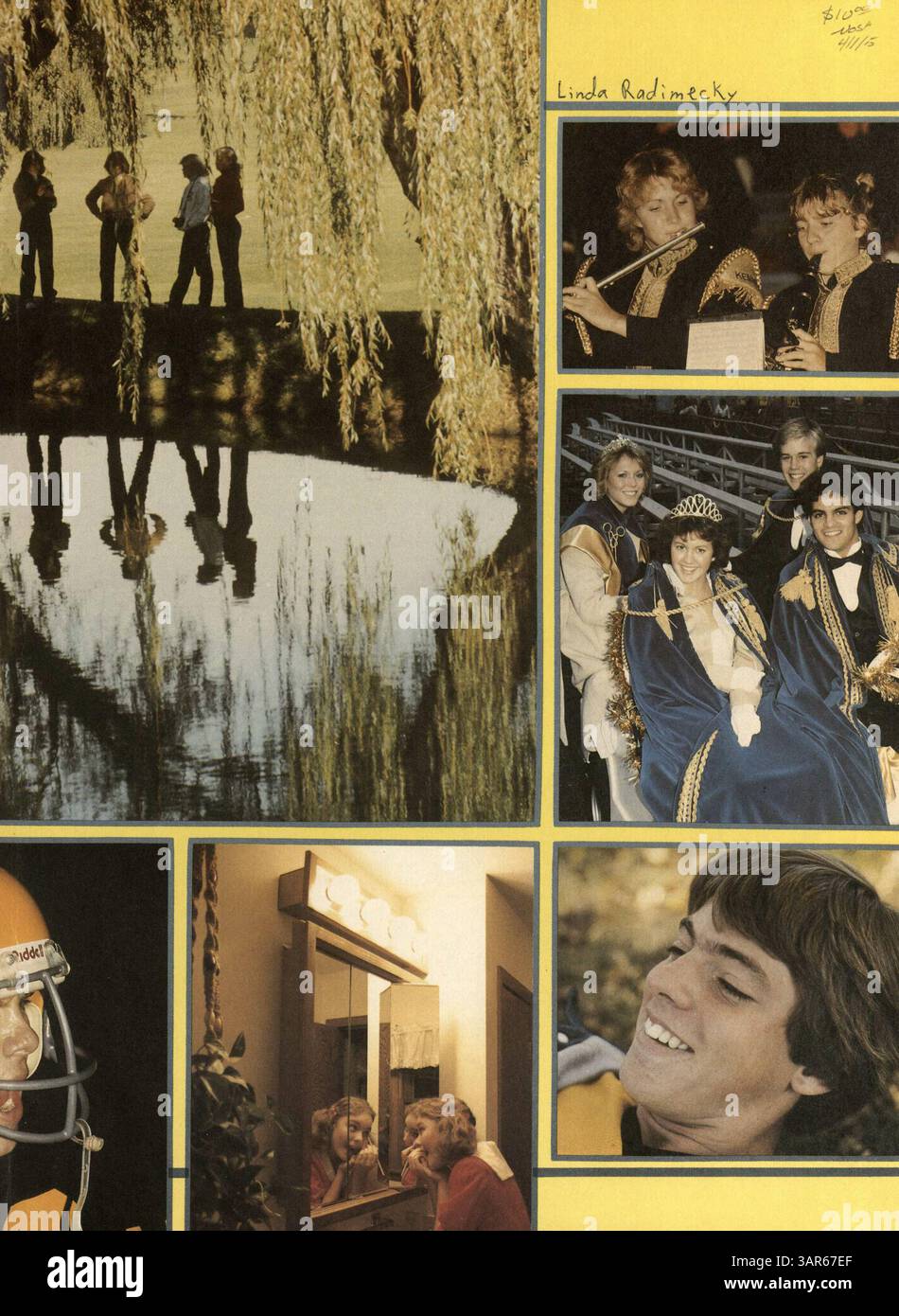 Yearbook of 1982 captures the student body hi-res stock photography and ...