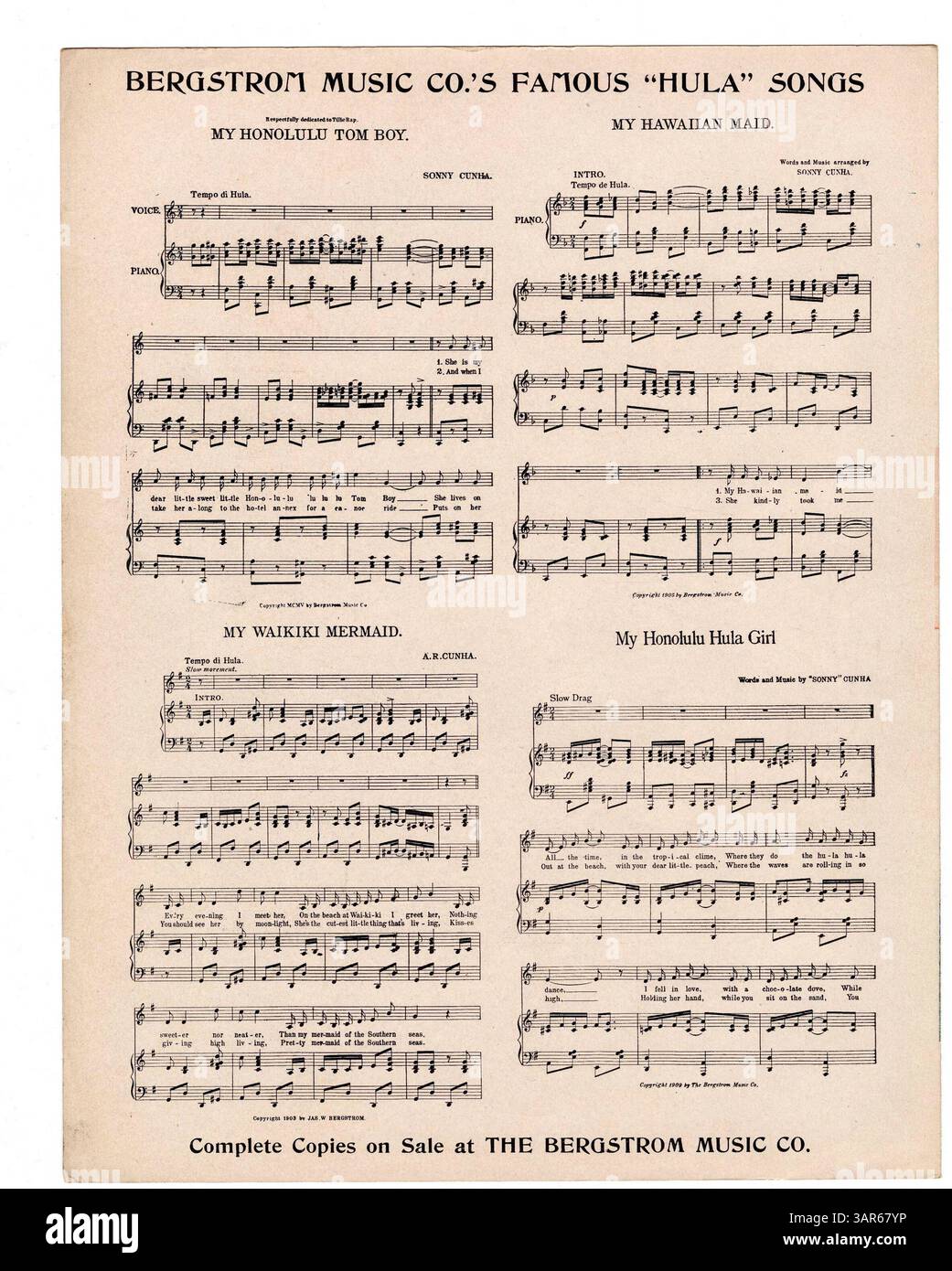 This sheet music, digitized by the University of Oregon Libraries, is ...