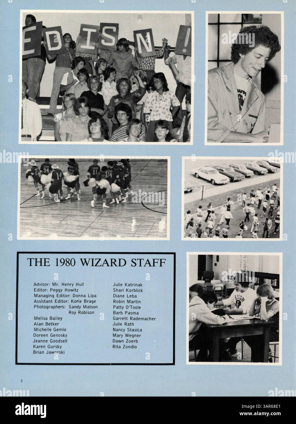 The 1980 edition of Edison High School's 'Wizard' yearbook documents the students, faculty ...