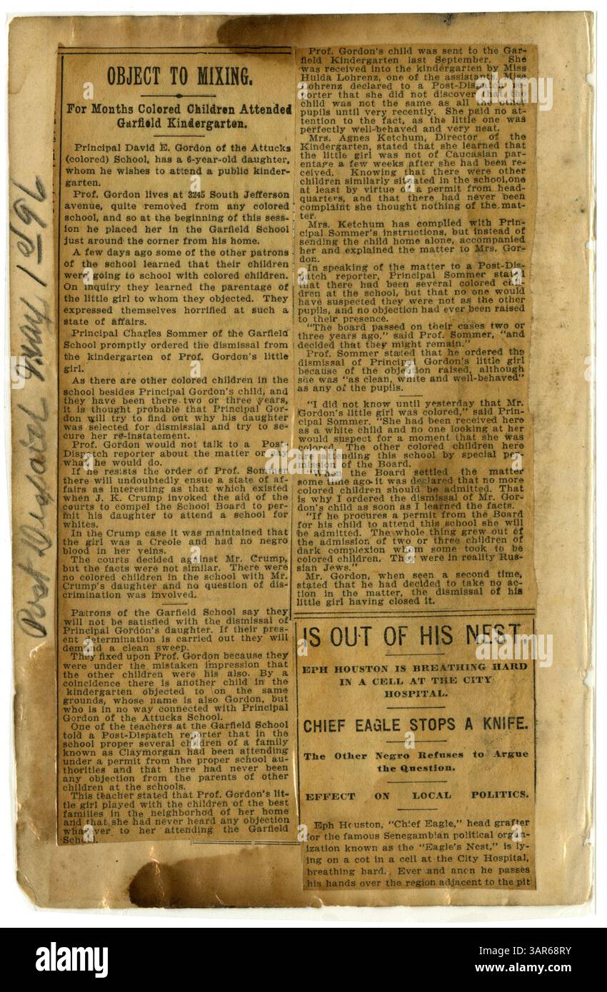 This scrapbook, compiled by Charles Turner, includes newspaper ...