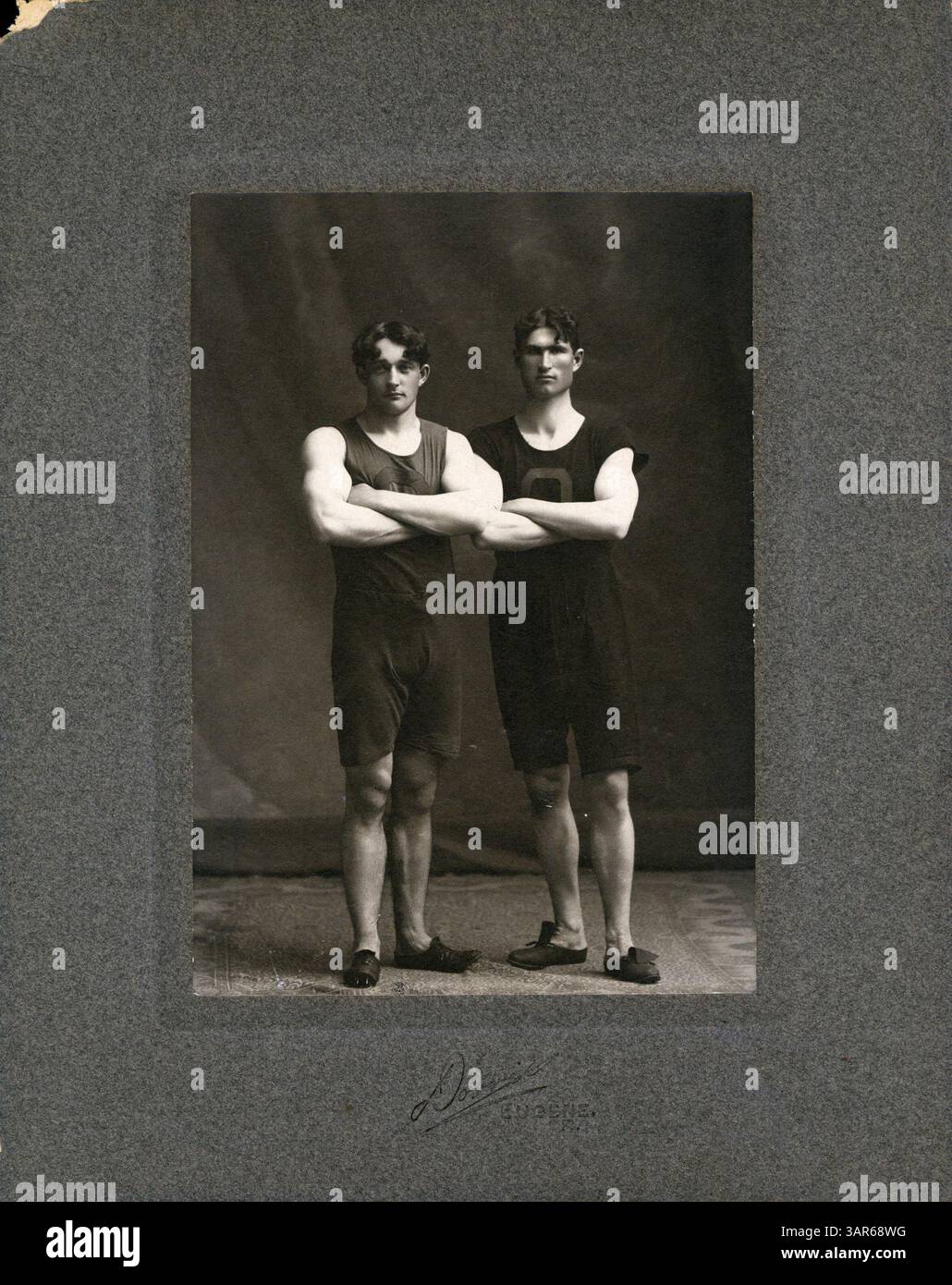 Black and white photograph of University of Oregon track and field ...