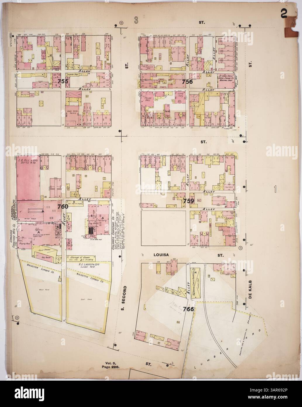 Whipple's Fire Insurance Map of St. Louis, Missouri, from 1897, Volume ...