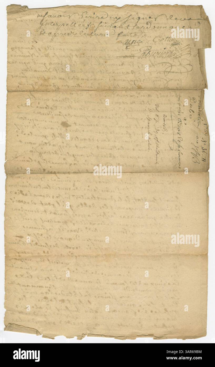 A deed from Joseph Dube to Margaret, wife of Louis Beor, for property ...