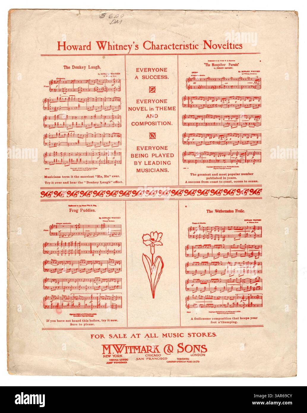 Musical publication 'A Lucky Duck: A 'Webfoot' Promenade' by Howard ...