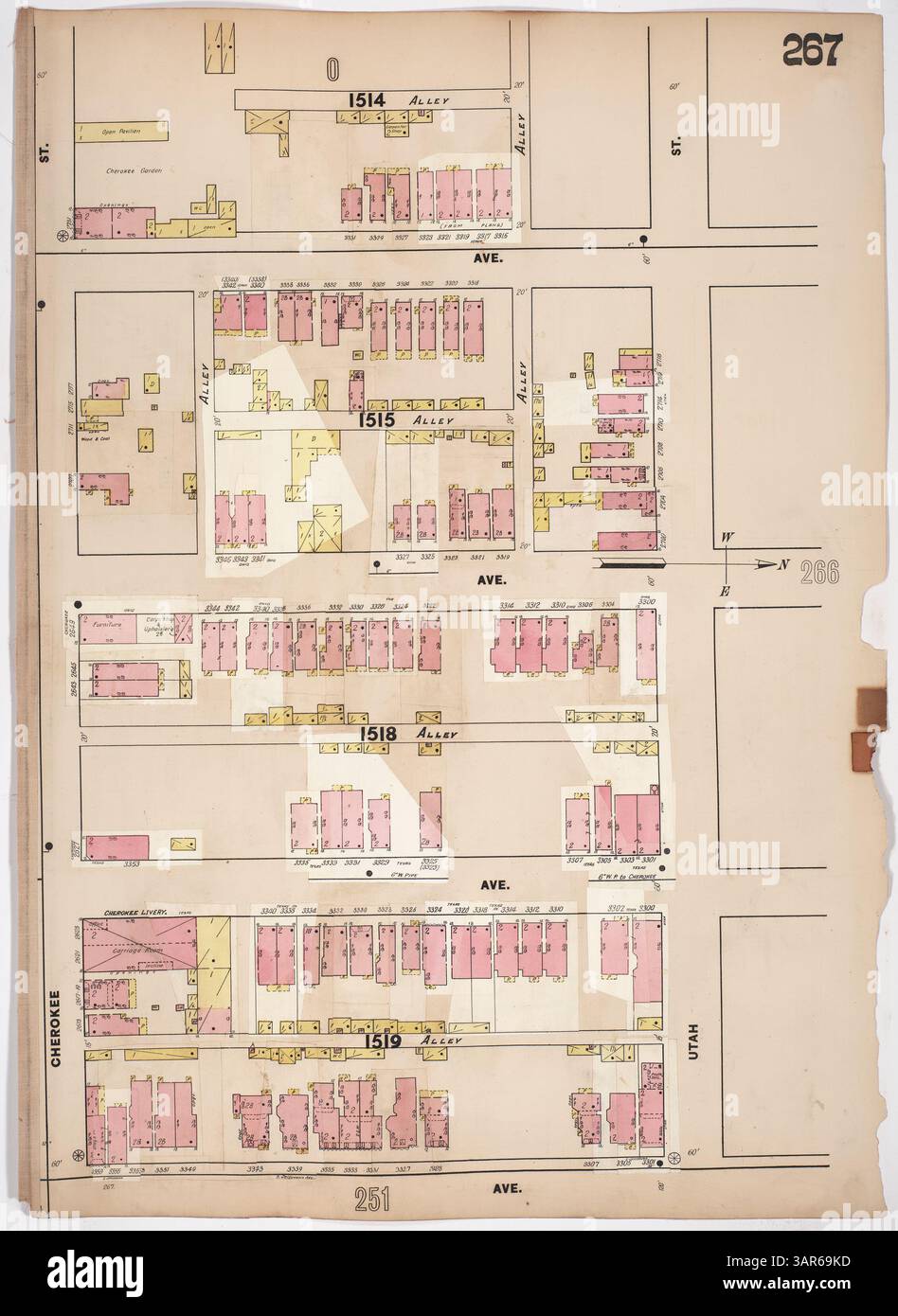 A page from Whipple's 1896 fire insurance map of St. Louis, Missouri ...